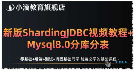 xd课堂 22年新版 架构师系列 新版shardingjdbc分库分表mysql数据库实战（课程介绍） 天下无鱼 资源博客