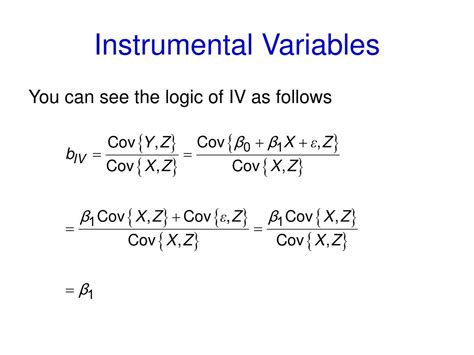 Ppt Using The Instrumental Variables Technique In Educational