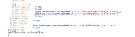 Unexpected Debugger Behavior Caused By Finally And Await Issue Dotnet Roslyn GitHub