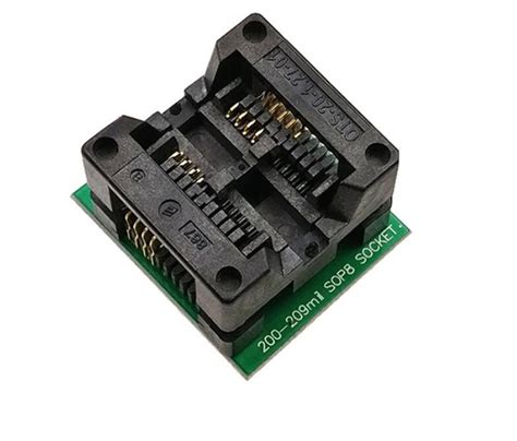 Soic8 Sop8 To Dip8 Wide Nozzle Seat Body 150 200mil Blue Sa602 Ic Socket Adapter Conversion