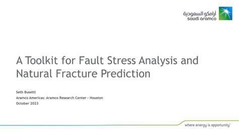 A Toolkit For Fault Stress Analysis And Natural Fracture Prediction Ces Matlab® In The
