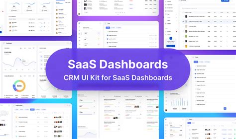crm ui kit for saas dashboards figma
