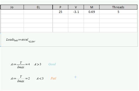 Automatic Range From Excel To Mathcad Ptc Community