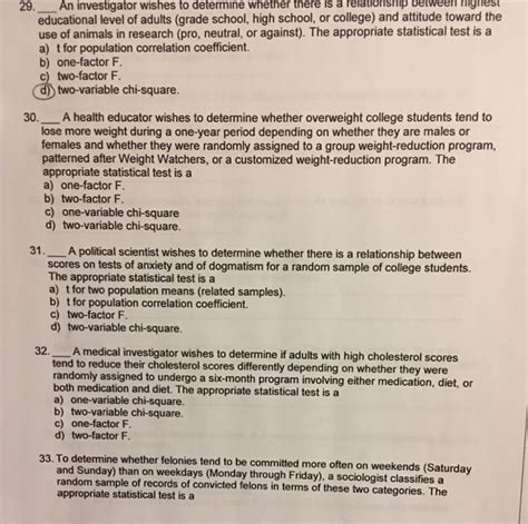 Solved An Investigator Wishes To Determine Whether There Is