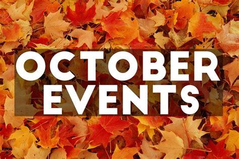 15 Awesome Local October Events