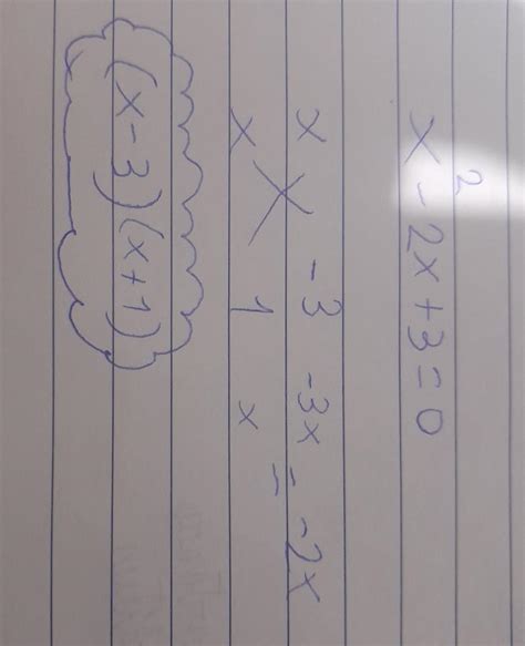 X² 2x 3 0 Factorización Brainly Lat