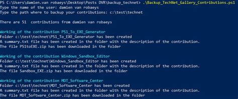 Backup All Your Technet Gallery Contributions With Powershell Syst