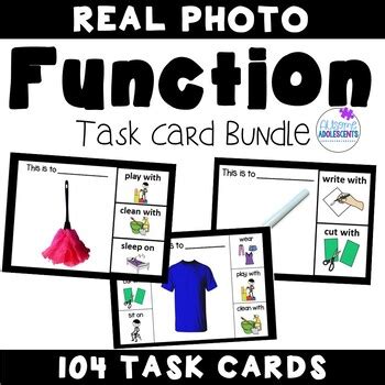 FUNCTIONS Real Photo Task Cards By AUsome Adolescents Shawn Scriffiano