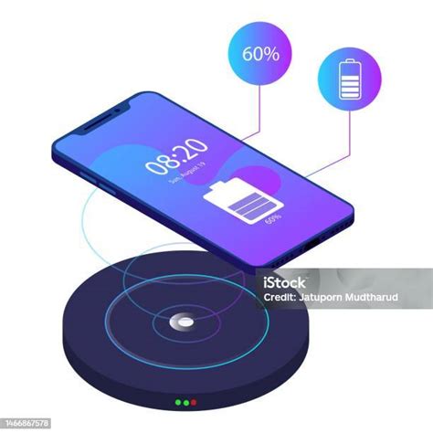 무선 충전기 아이콘 3d 현대 디자인 스마트폰 충전 도구 스케치 0명에 대한 스톡 벡터 아트 및 기타 이미지 0명 개념