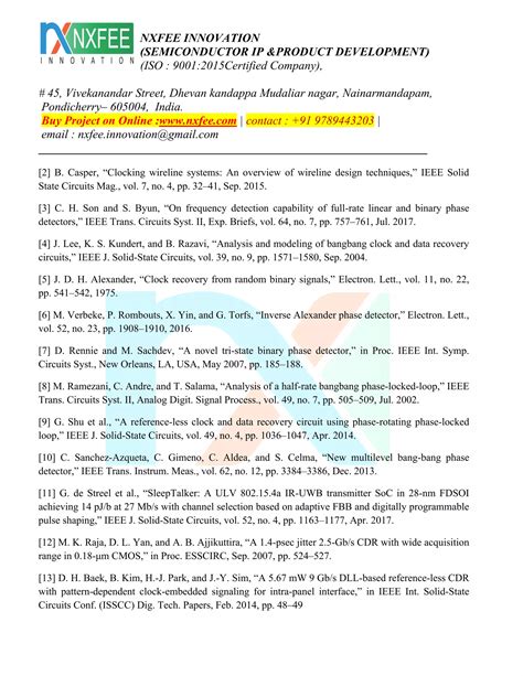 Multilevel Half Rate Phase Detector For Clock And Data Recovery Circuits Pdf Digital Audio