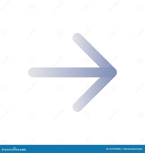 Rightwards Arrow Flat Gradient Color Ui Icon Stock Vector Illustration Of Next Flat 251933906