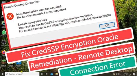 Solución Error Credssp Encryption Oracle Tutorial Paso A Paso En Español Mundowin