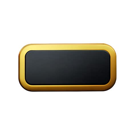 Rectangle Button 3d Element 25208488 Png