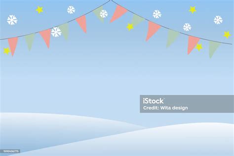 눈과 나무가 있는 크리스마스 풍경 배경 메리 크리스마스 휴가 새해와 크리스마스 축하 플랫 스타일의 벡터 그림입니다 3d 사실적인 눈 배경이 있는 크리스마스 겨울 풍경 12월