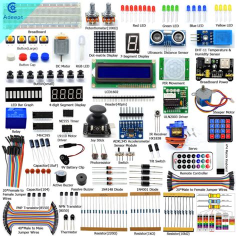 Adeept Ultimate Starter Kit For Arduino Mega2560 Lcd1602 No 2560 Board