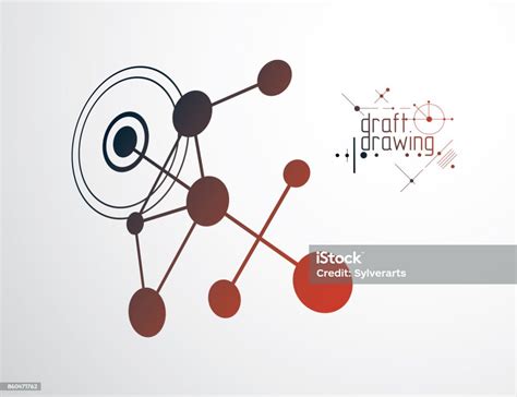 공학 기술 벡터 벽지 원과 선으로 만든 현대 기하학적 예술적 그래픽 구성 서식 파일 및 레이아웃으로 사용할 수 있습니다 추상적인