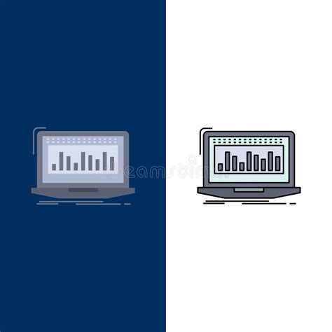 Data Financial Index Monitoring Stock Flat Color Icon Vector Stock Vector Illustration Of