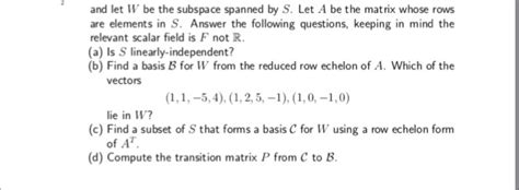 solved 7 let f be the field z 7z let s denote the subset