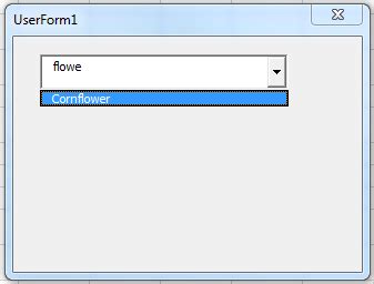 Vba Is It Possible Set My Excel Userform Combo Box To Begin Narrowing The Fields While Data Is