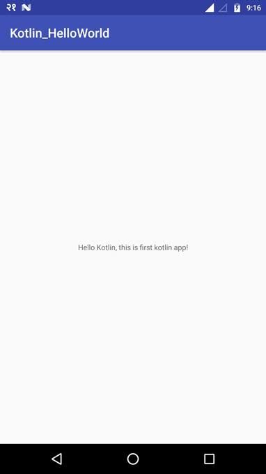 Android Kotlin Hello World Part One
