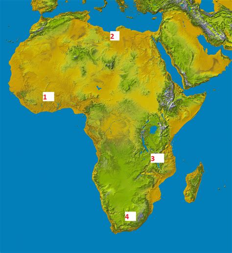 Практична робота 7 Позначення на контурній карті Африки основних районів видобування нафти