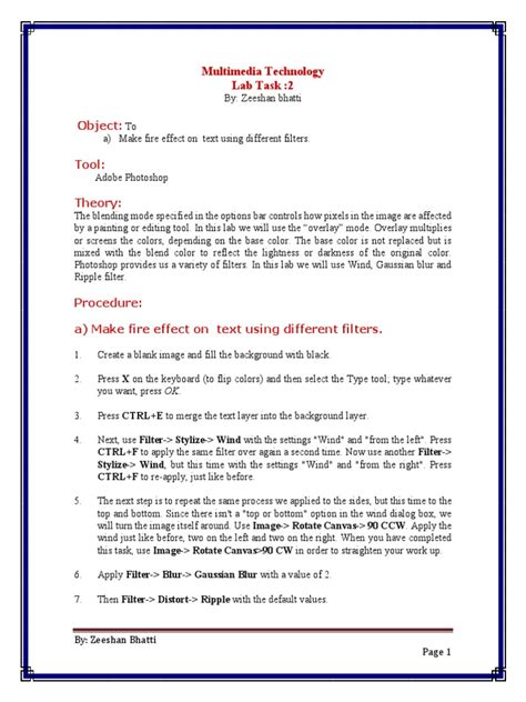 Photoshop Lab Task 2 And 3 Pdf Adobe Photoshop Communication Design
