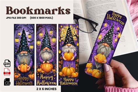 Cute Spooky Ghost Halloween Bookmark52 Graphic By Paepaeshop168