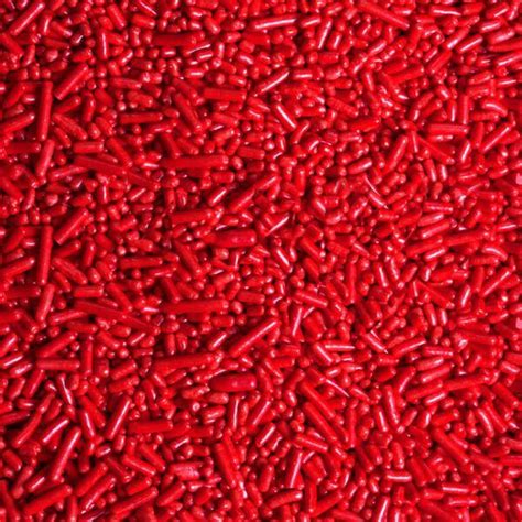 Sprinkle King Candy Sprinkles Red 12lb Jar Bestcandyshop