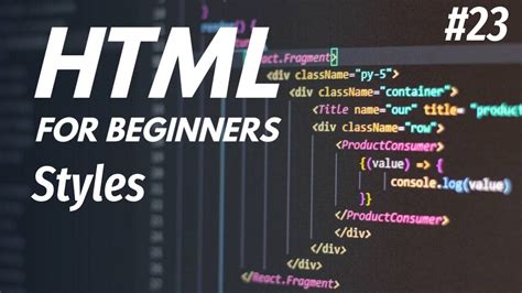 23 Html Styles Youtube