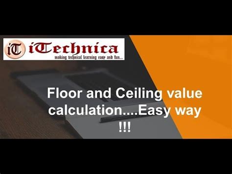 Floor Ceiling Function Calculator Shelly Lighting