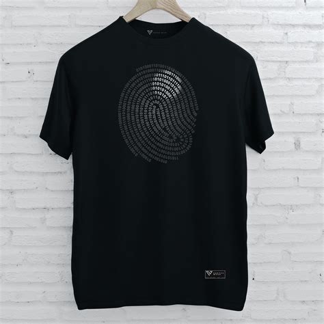 Binary Fingerprint Vortex Apparel Clothing