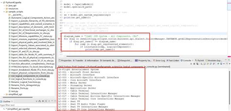 List Logical Components With Python4capella In Logical Architecture Diagram Scripting