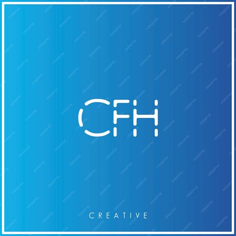 Cfh Premium Vector último Logo Design Creative Logo Vector Ilustração