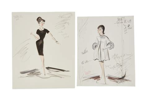 Natalie Wood Sex And The Single Girl Edith Head Costume Illustrations