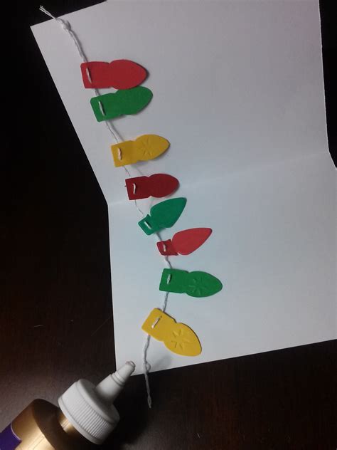 Card String Up The Lights