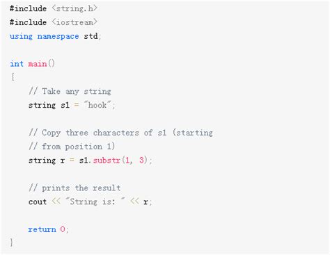 c c 编程笔记：c 中的substr（）函数，教你具体使用方法 c substr csdn博客