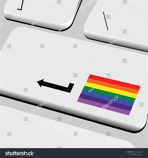 Keyboard Gay Flag Stock Vector Royalty Free 1121522450 Shutterstock