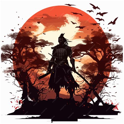 Premium Vector Japanese Samurai Vector Art