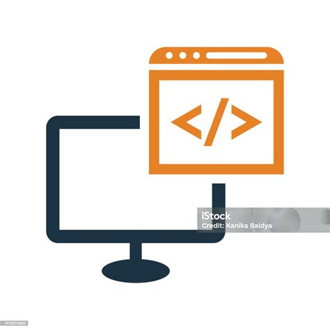 Programmation Icône De Codage Conception Vectorielle Modifiable Simple Vecteurs Libres De Droits