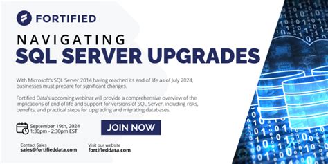Essential Guide For A Sql Server Upgrade Fortified Data