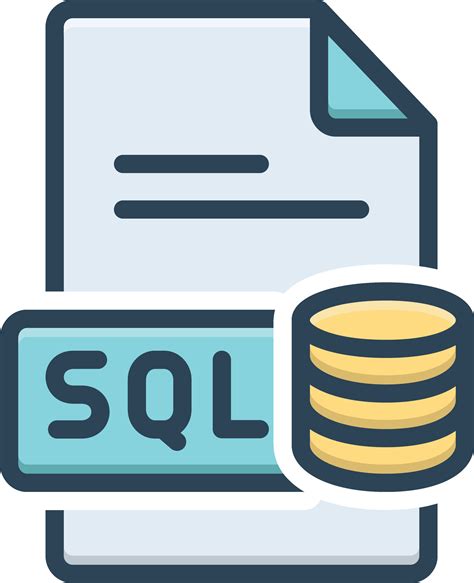 Color Icon For Sql 35339409 Vector Art At Vecteezy