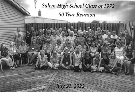 Salem High School Class Of 1972 Celebrates Golden Anniversary News