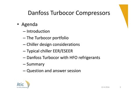 3 Danfoss Turbocore Compressor Presentation Pdf