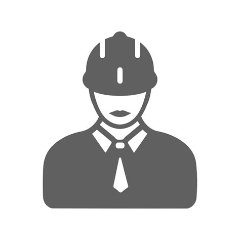 Premium Vector Architect Developer Engineer Icon Gray Color