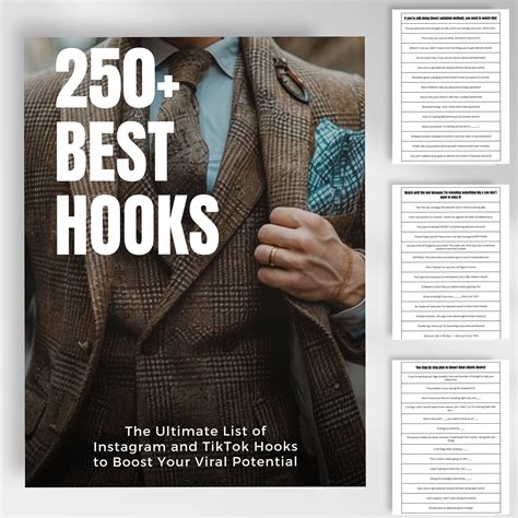 Instagram Hooks Digital Products Tiktok Hooks Mens Edition Guide Done