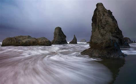 壁纸1440x900地球瑰宝 大尺寸自然风景壁纸精选 第六辑 Face Rock State Park Bandon Oregon 俄勒冈州