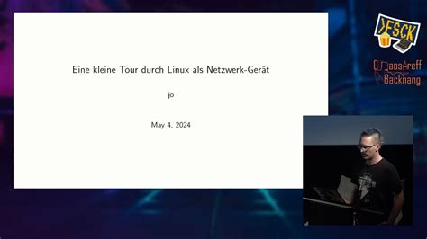 Fsck Eine Kleine Tour Durch Linux Als Netzwerk Ger T Youtube