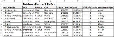Creating A Database In Excel For Customers With Examples And Templates