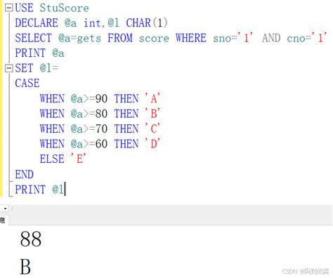 Sql Server学习10 数据库编程（中）sql Server If Else Csdn博客