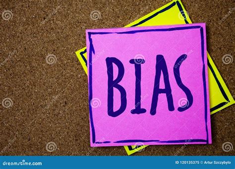 Conceptual Hand Writing Showing Bias Business Photo Text Unfair Subjective One Sidedness